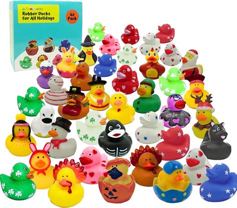 4es Novelty Rubber Ducks For All Holidays Bulk Pack Of 42