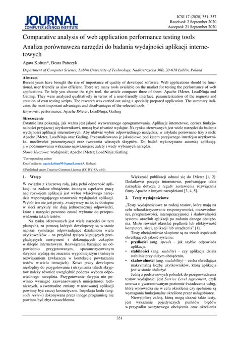 pdf comparative analysis of web application performance testing tools