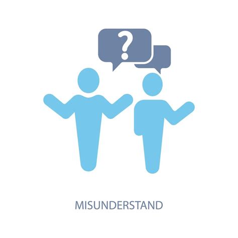 Misunderstand Concept Line Icon Simple Element Illustration