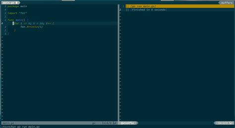 go run hasn t stdout by mode async · issue 234 · skywind3000