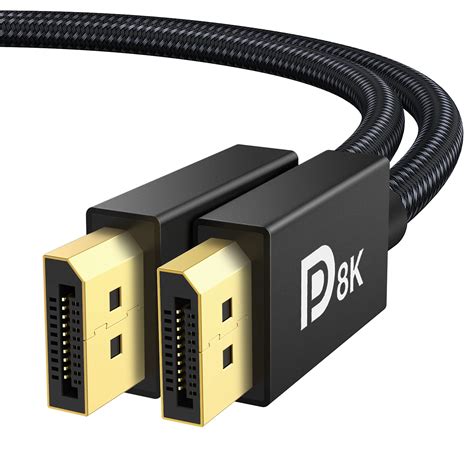 Ivanky 8k Displayport Cable 1 4 Vesa Certified 8k Dp Cable 6 6ft 8k 60hz 4k 144hz 2k 240hz