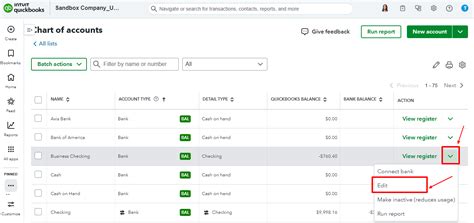 How To Edit Chart Of Accounts In Quickbooks Online