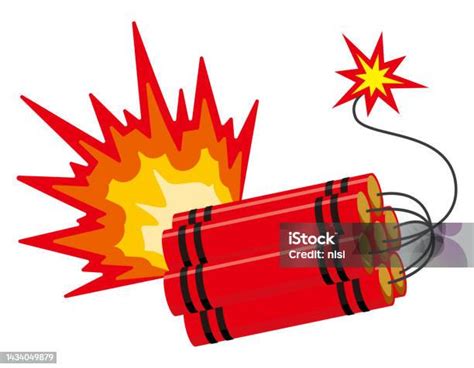 On The Verge Of Exploding Dynamite Vector Illustration Stock Illustration Download Image Now