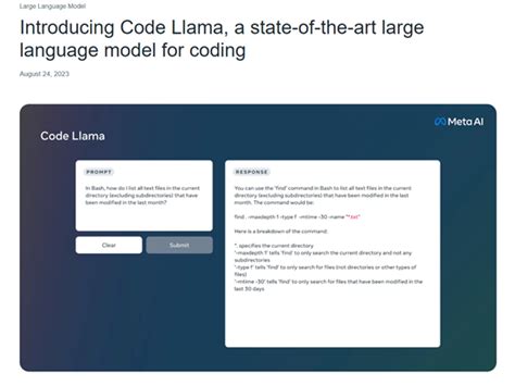 可商业化，最强开源文本生成代码模型！code llama重磅发布 aiandchatgpt 长臂猿 企业应用及软件系统平台