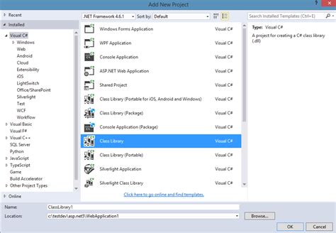 Adding Class Libraries To An Aspnet 5 Web Application No Dogma Blog