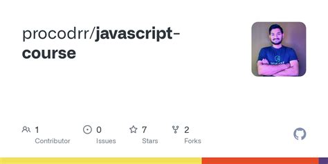Github Procodrrjavascript Course