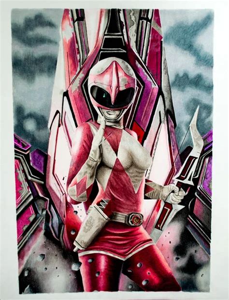 Power Rangers Artwork Pink Power Ranger — The Art Gear Guide
