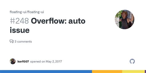 Overflow Auto Issue Issue 248 Floating Ui Floating Ui GitHub