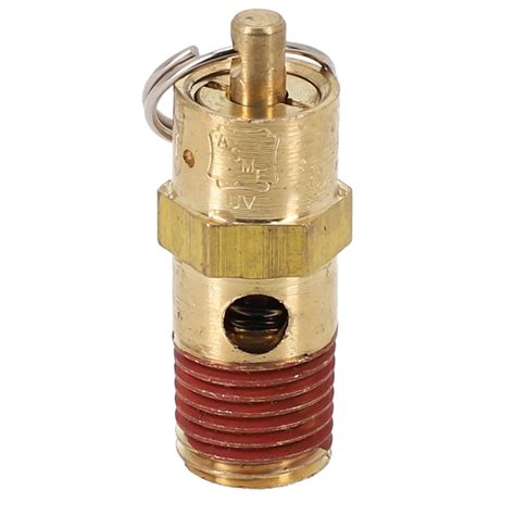 1pc 1 4 Male Npt Safety Valve 150 165psi Air Compressor Safety Relief