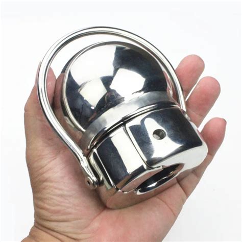 Stainless Steel Scrotum Pendant Balloon Cover Kick Proof Bound Device