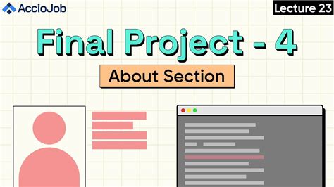 Final Project Part 4 About Section Html And Css Youtube