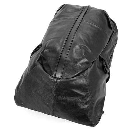 Thin Black Leather Backpack In Stock Delton Bags