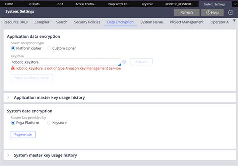 Implementing Blob And Property Encryption Support Center