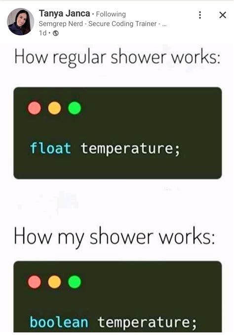 Float Vs Boolean The Shower Edition ·