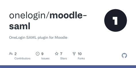 GitHub Onelogin Moodle Saml OneLogin SAML Plugin For Moodle
