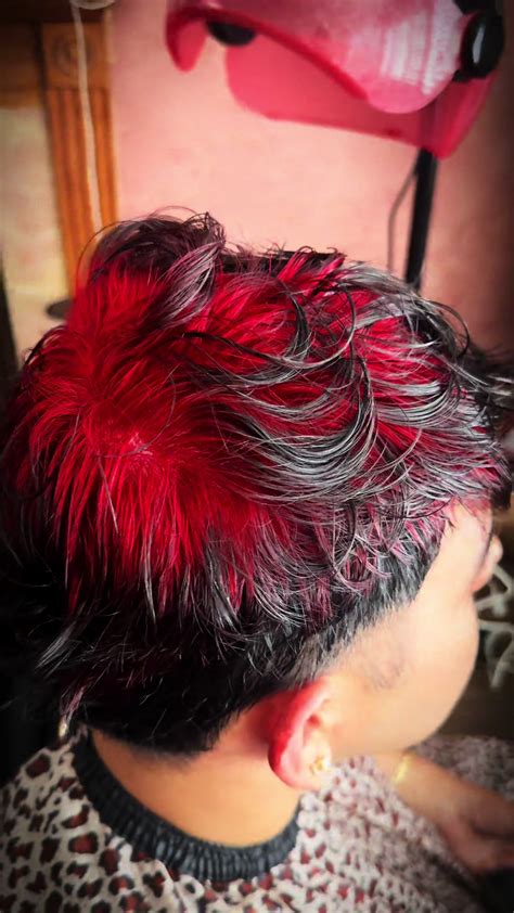 Red Ghost Roots Trendy Mens Hair Color In La Tiktok