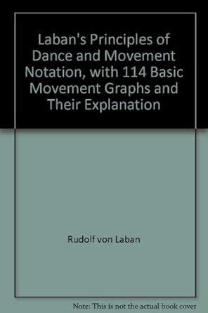 Laban S Principles Of Dance And Movement Notation With 114 Basic Movement Graphs And Their