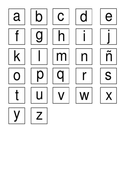 Abecedario Letras Para Imprimir Pdf
