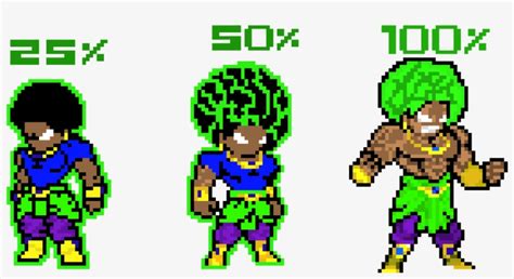Dbs Broly Pixel Art