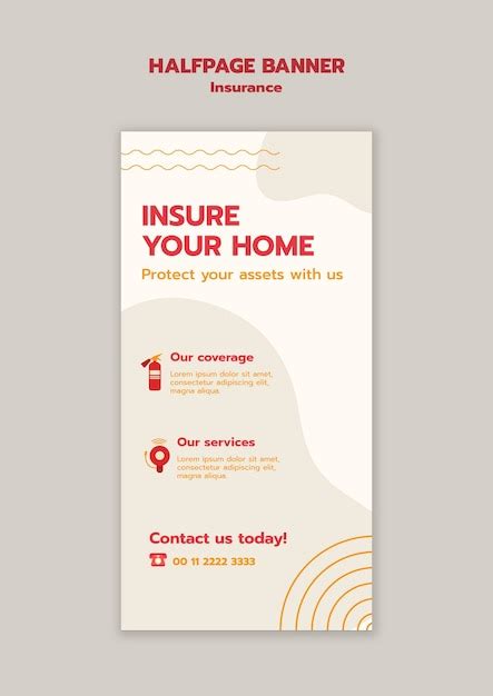 Free Psd Insurance Template Design