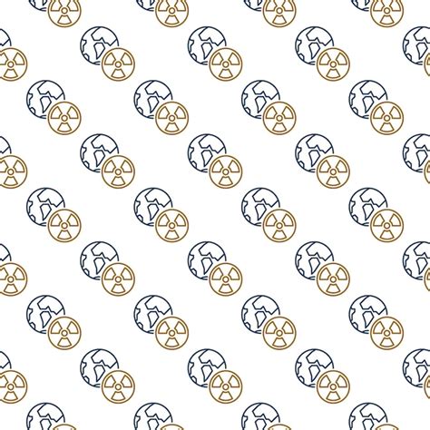 Premium Vector Radiation Symbol With Earth Globe Vector Seamless