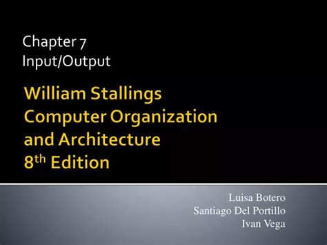 ppt william stallings computer organization and architecture 8 th
