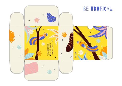 손으로 그린 상자 디자인 템플릿 무료 벡터