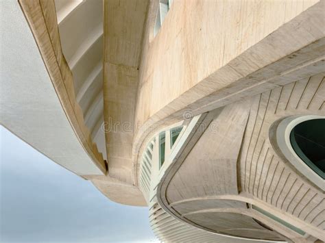 Dynamic Curved Architecture With Structural Detailing Stock Image Image Of Building Design