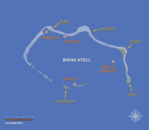 Bikini Atoll Map Before And After