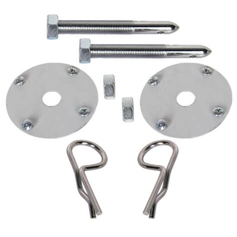 716 Inch Universal Hood Pins Kit With Safety Pin Clips