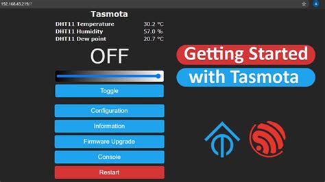 How To Flash Tasmota On Esp 01 Getting Started With Tasmota Youtube