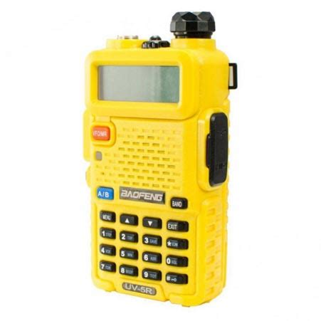 Компактная рация Baofeng UV-5R Yellow с полным набором полезных функций ...