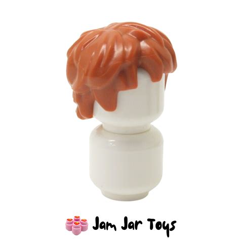 Lego Hair Tousled Short Dark Orange Fph