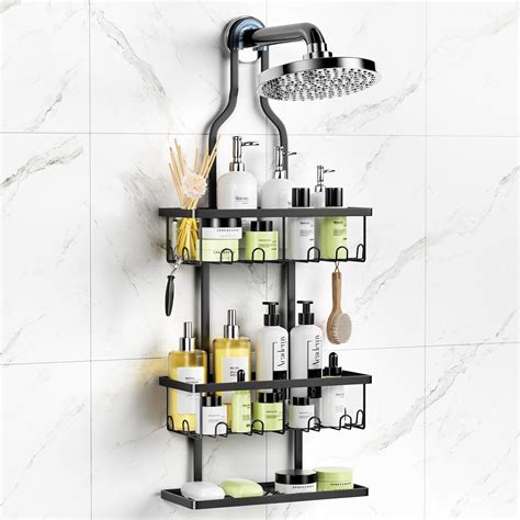 Shower Caddy Hanging Bathroom Organizers Shelves Over Shower Head