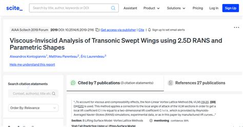 Viscous Inviscid Analysis Of Transonic Swept Wings Using 25d Rans And