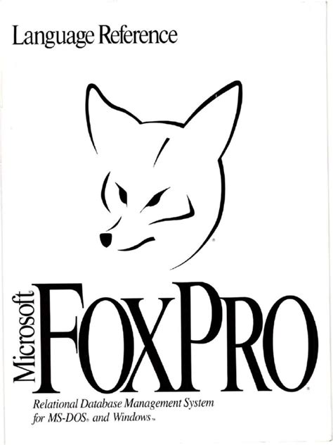 Ms Foxpro Language Reference Pdf