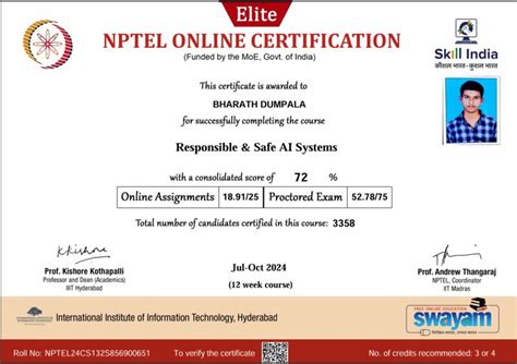 Nptel Ai Responsibleai Safeai Iiithyderabad Lifelonglearning… Bharath Dumpala