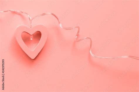 Coral Colored Heart