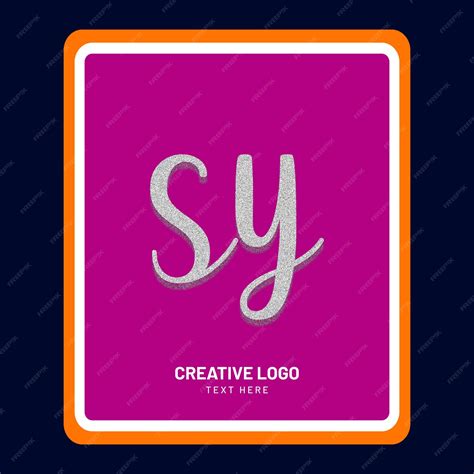 Premium Vector Sy Letter Creative Logo Design In 3d Style