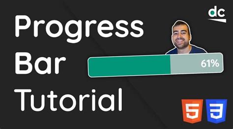 How To Create A Progress Bar With Animations HTML CSS Tutorial For Beginners