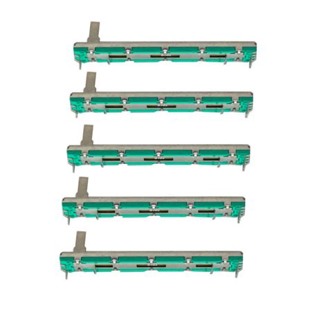 Straight Slide Liner Potentiometer Mixer Fader Variable Resistors B K Ohm Mm Dual Channel