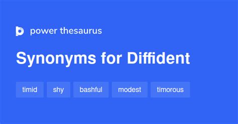 Diffident Synonyms 982 Similar Words And Phrases