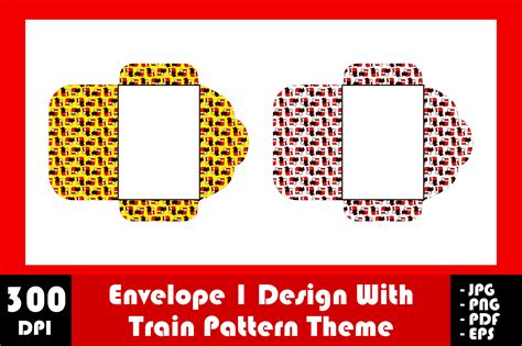 Envelope 1 Design With Train Theme Graphic By Arief Sapta Adjie · Creative Fabrica