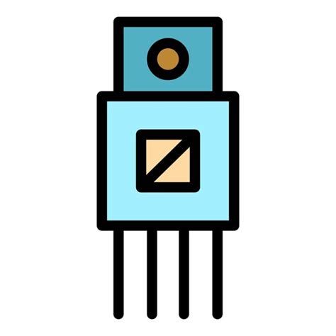Premium Vector Connection Capacitor Icon Outline Connection Capacitor Vector Icon Color Flat
