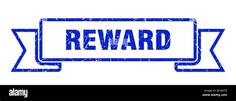 Reward Grunge Ribbon Reward Sign Reward Banner Stock Vector Image