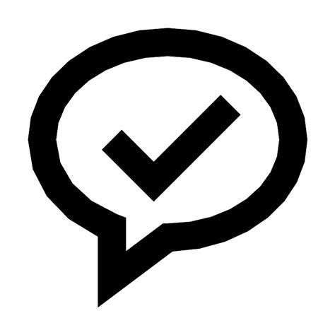 Message Rounded Check Vector SVG Icon SVG Repo