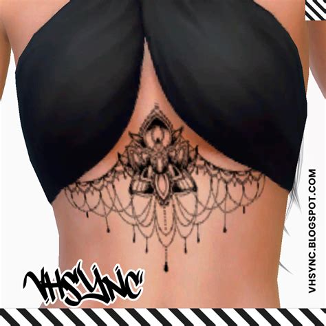 Vhsync Underboob Tattoo Set The Sims 4 Create A Sim Curseforge