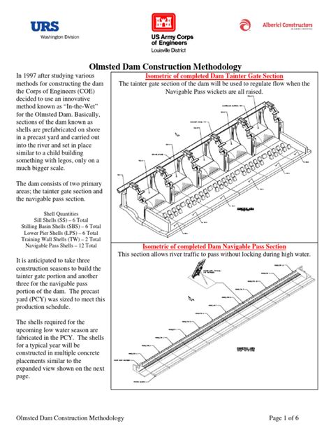 Olmsted Dam Construction Methodology Pdf Dam Crane Machine