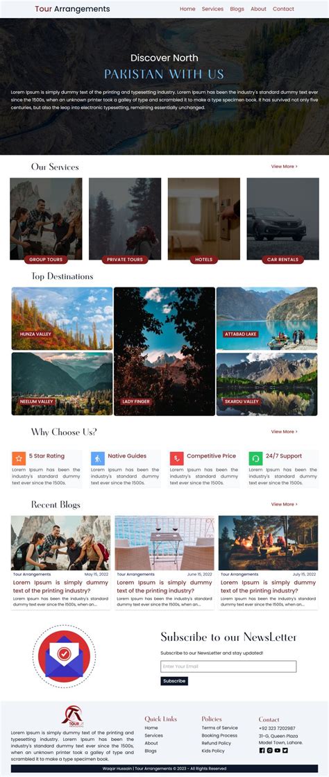 Waqar Hussain On Linkedin Tourarrangements Mernstackproject Webdevelopment Travelagency