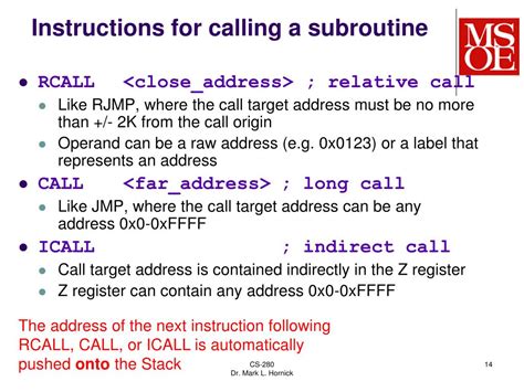 PPT Calling Subroutines In Assembly PowerPoint Presentation Free Download ID